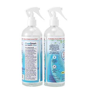 CleanSmart Daily Surface Spray Disinfectant Kills 99.9% of Viruses, Bacteria, Mold and Fungus, 16 oz Bottle (Pack of 3)