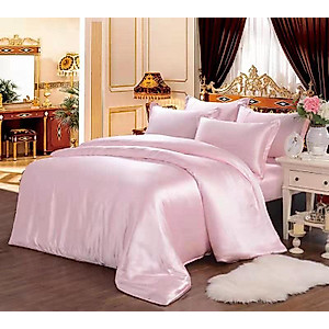 Jadebeads 100% Pure Mulberry Silk 22Momme Luxurious Pillow Cases for Hair and Skin Pink Silk Pillowcase with Zipper Silk Pillow Covers 1 Pack for Gifts (Standard 26"x 20")