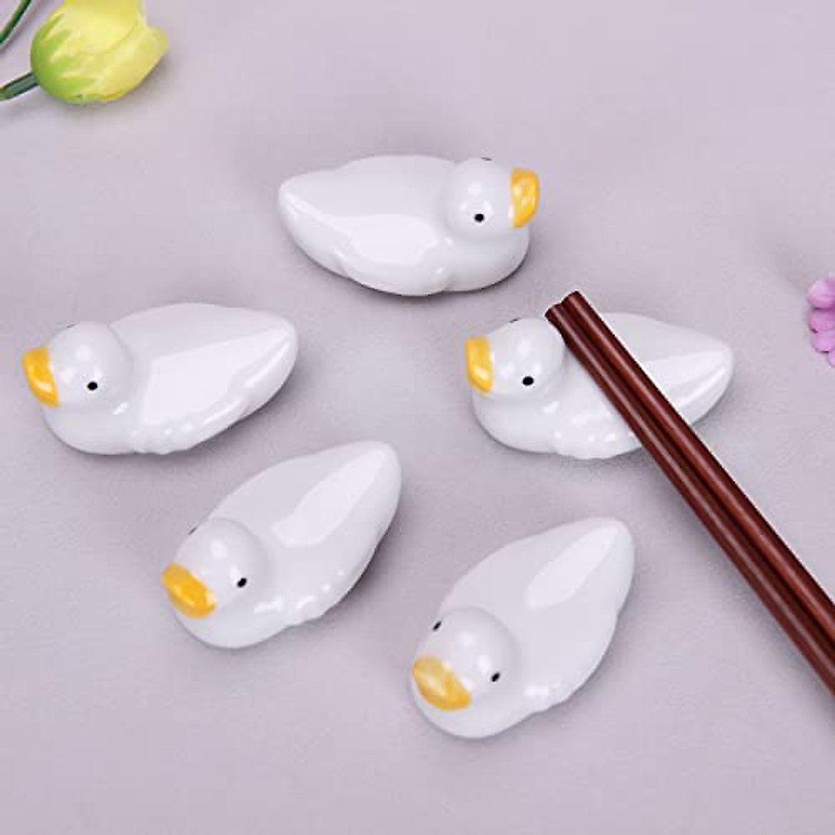 GK-O Japanese Chopstick Rest Duck Spoon Fork Holder Rack Stand Kitchen Flatware