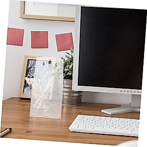 Folding Rack Desktop Brochure Holder Wall Pamphlet Holder File Storage Rack File Holder Rack Acrylic Brochure Holder Clear File Rack Wall Mount Flyer Holder Clear Pamphlet Rack