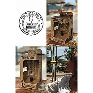 Guzzle Buddy Wine Bottle Glass, It Turns Your Bottle into Your Glass, Original As Seen on Shark Tank
