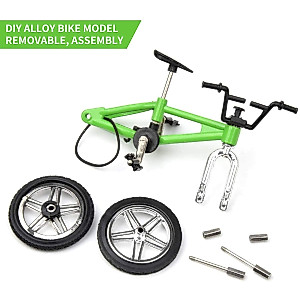 Hotusi Mini Finger Sports Skateboards/Bikes/Swing Boards/Scooter Set for Party Favors Educational Finger Toy(4 Pcs)