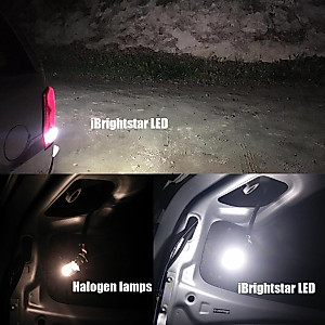 iBrightstar Newest 9-30V Super Bright Low Power 7443 7440 T20 LED Bulbs with Projector Replacement for Back Up Reverse Lights or Tail Brake Lights, Xenon White