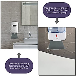 Cabilock 1pc Water Tray Black Stand Bathroom Soap Dispenser Tray Foam Dispenser Drip Tray Soap Dispenser Drip Tray Wall Hotel Droplet Tray Bark Conditioner Dripping Water Plastic