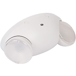Morris Products Micro LED Emergency Light – White, High Output, Remote Capable - 76 Lumens - Energy Saving Emergency Lighting Unit – Compact Design – Thermoplastic Housing - Rechargeable, (73114)
