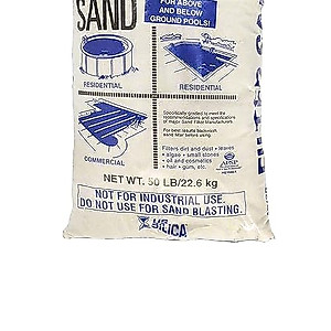 Mystic White II Swimming Pool Filter Sand - 50lb Bag