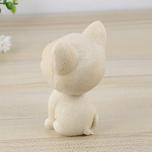 Taotenish French Bulldog Bobblehead Toy, Resin Dog Ornament - Home Office Decoration, 9x5x5.5cm