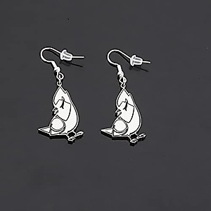 The Owl Home Palisman Earring The Owl Home Movie Fans Gift Red Cardinal Earring Red Cardinal Gift (Red Cardinal Earring)