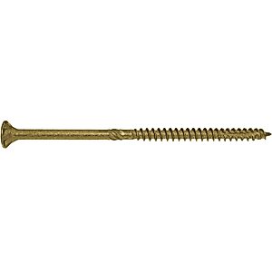 Jake Sales #14 x 8 Bronze Coated Multipurpose Wood Screw Torx/Star Drive Flat Head (1 Pound - 19 Approx. Screw Count) Exterior Coated - ACQ Compatible Wood Screws