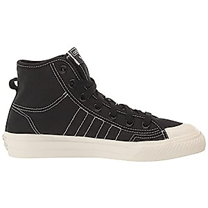 adidas Originals Men's Nizza Hi RF Sneaker, Black/White/Off White, 6.5