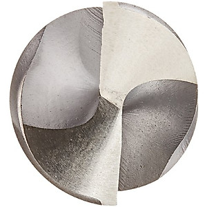 Michigan Drill 303 Series High-Speed Steel Reduced Shank Drill Bit, Round Shank, Spiral Flute, 118 Degrees Conventional Point, 1-13/64" Size (Pack of 1)