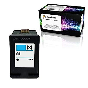 OCProducts Refilled Ink Cartridge Replacement for HP 61 for Envy 4500 5530 Deskjet 1010 3050 2540 2050 Officejet 2620 Printers (1 Black)