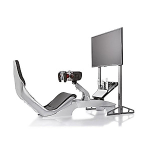 Playseat Floor TV Stand | Single Screen Monitor Mount | Supports Screens from 15 to 65 inches | Curved Screens up to 48 inches | Suitable for TVs & PC Monitors | Adjustable Height & Distance