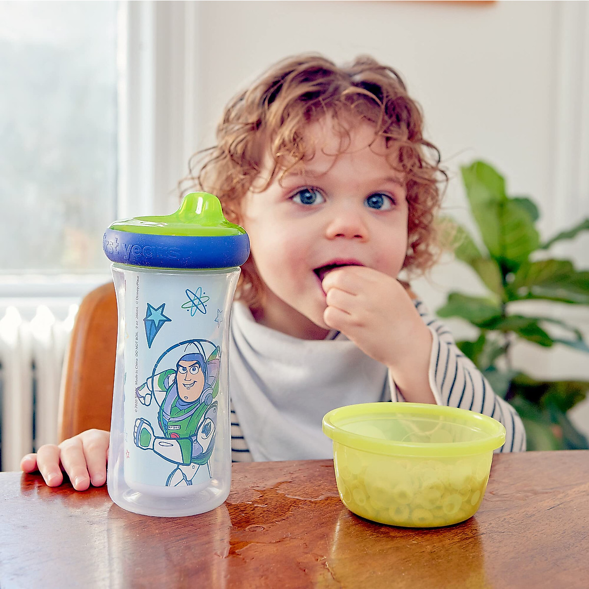 The First Years Disney/Pixar Toy Story Kids Insulated Sippy Cups - Dishwasher Safe Spill Proof Toddler Cups - Ages 12 Months and Up - 9 Ounces - 2 Count
