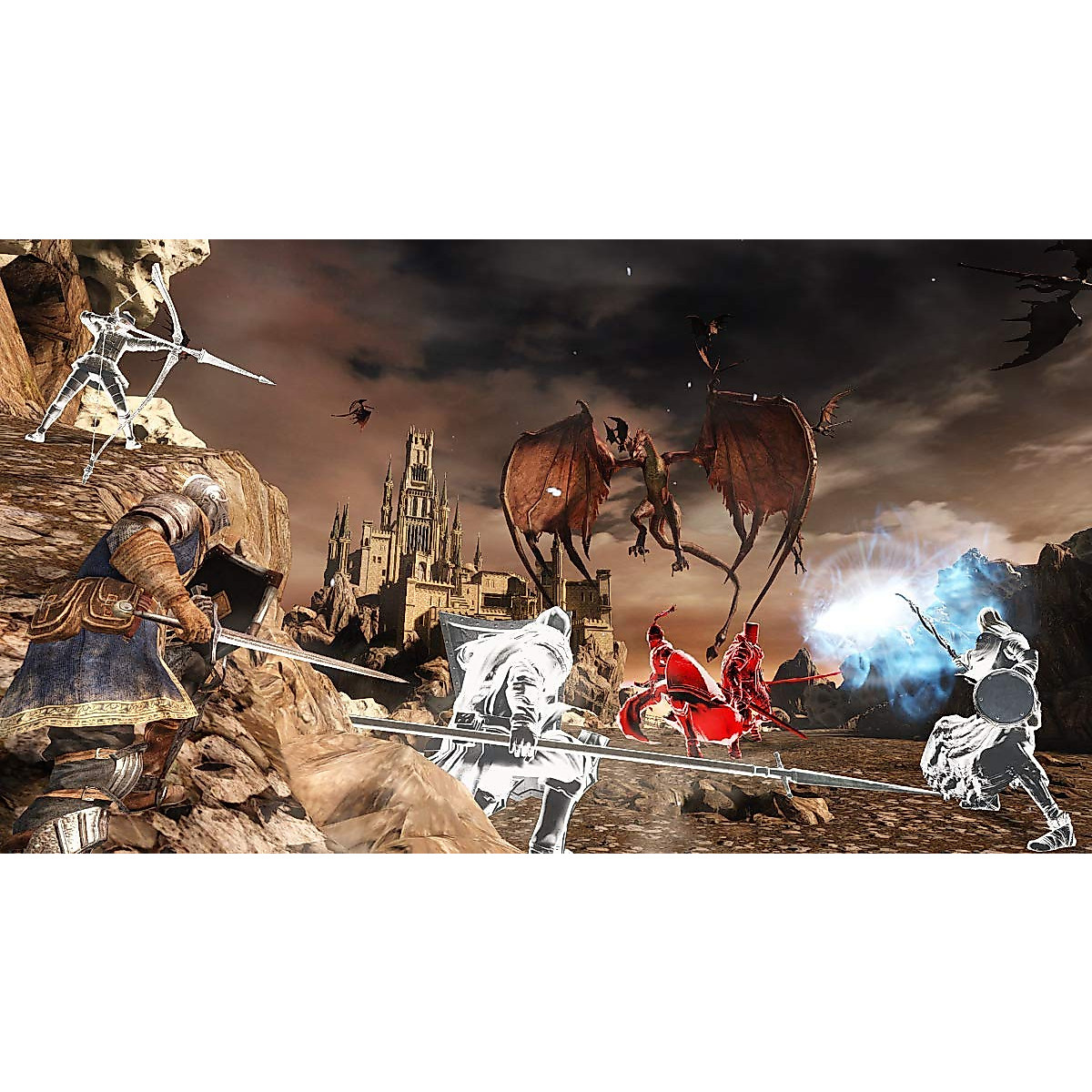 PlayStation 4 Dark Souls Trilogy Red Dead Bonus Bundle: Dark Souls Remastered, Dark Souls II, Dark Souls III, Exclusive Steel Book, PlayStation 4 Pro CUH-7215B 1TB Console - Black