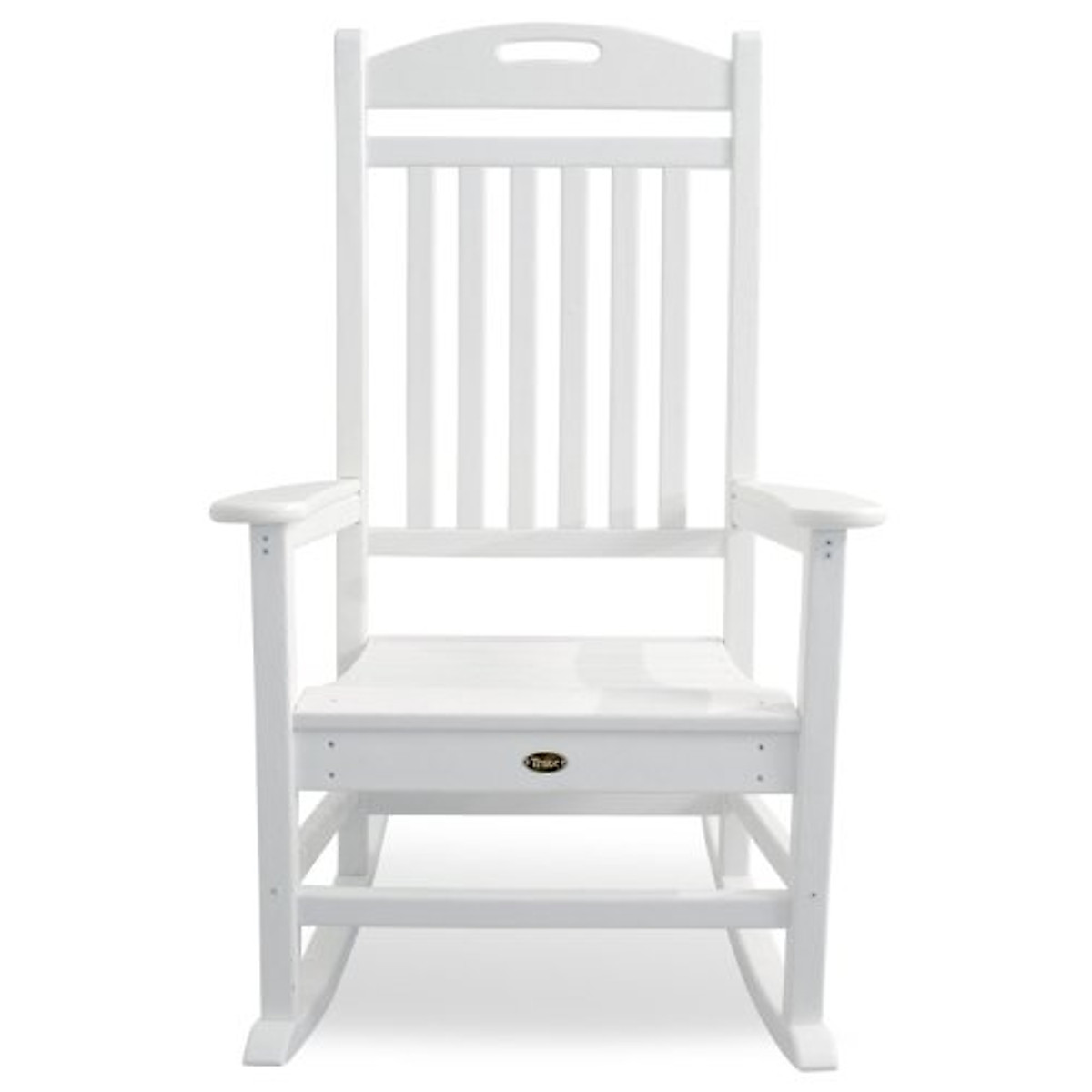Trex Outdoor Furniture by Polywood TXR100CW Yacht Club Rocking Chair Rocker, Classic White