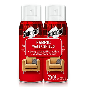Scotchgard Fabric Water Shield, 20 Ounces (Two, 10 Ounce Cans), Repels Water, Ideal for Couches, Pillows, Furniture, Shoes and More, Long Lasting Protection