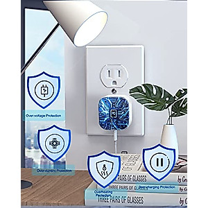 USB C Charger 2 Pack, 20W USB C Fast Charger Block for Apple iPad Pro/Air/Mini & MacBook, for Samsung Galaxy S23/S22/S21/S20/Note 20/Z Fold/Flip 4, Flat USB Wall Charger with 5ft USB C to USB C Cable