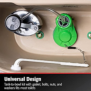Plumb Pak, Gray/Green K830-16BX Universal Water Saving Tank Repair Kit for 2-Inch Flush Valve Toilets, Size