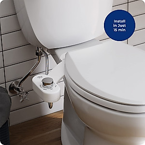 Squatty Potty Refresh-it Dual Stream Fresh Water Bidet Toilet Seat Attachment Non Electric