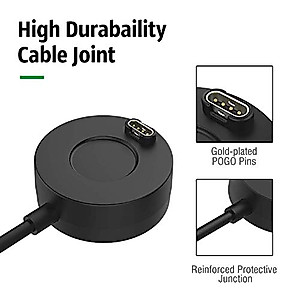 Charger Compatible with Garmin Fenix 7/7S/7X, Fenix 6/6S/6X, Fenix 5/5S/5X Charger Charging Stand, Charging Dock Station Cradle Holder with 1m USB Cable for Vivoactive 3 Vivoactive 4 Smartwatch