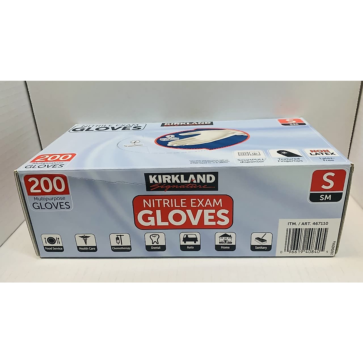 Kirkland Signature Nitrile Gloves, Box of 200 COUNT, SMALL