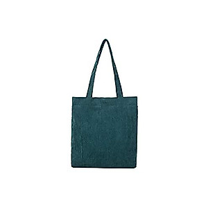 Ulisty Women Corduroy Tote Bag Casual Carry Bag Shopper Bag Fashion Shoulder Bag Handbag brown