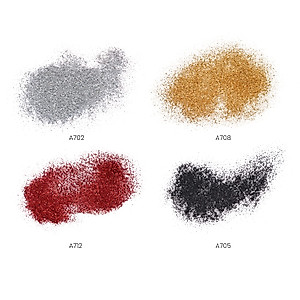 Arteza Fine Glitter, Set of 4 Colors — Red, Graphite, Silver, and Gold Glitter for Resin in 4.5-oz Bottles, Arts and Crafts Supplies for Art Class, After-School Programs, and Holiday Craft Projects