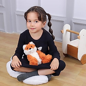 Apricot Lamb Toys Plush Yellow Fox Stuffed Animal Soft Cuddly Perfect for Child (Orange Fox,8 Inches)