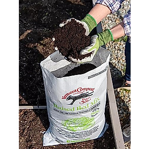 Vermont Compost Company Raised Bed Mix | High-Nutrient Compost-Based Potting Soil for Plants & Vegetables Organic Gardening - 20 Quarts | Gardener's Supply Co Exclusive