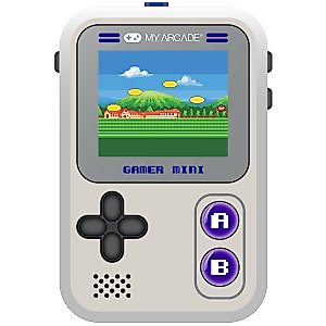 My Arcade Gamer Mini Classic-Purple: Games for Kids, Miniature Handheld Gaming System Packed with 160 Games, 1.8'' Color Display (DGUN-3924), Small