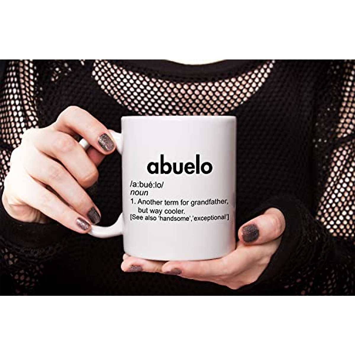 Dictionary Definition Fathers Day Gift Grandpa Abuelo Coffee Mug, Tee for Men Guys, Sarcastic Sense Of Humor Tea Cup