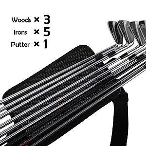 Craftsman Golf Portable Mini Carry Bag Shoulder Sleeve Bag Ideal for Golf Course (Blue (Update))