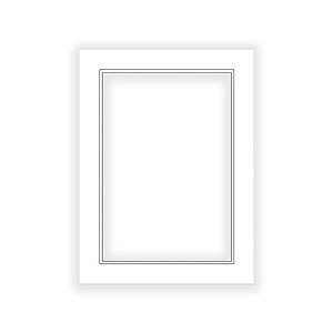 8x10 Mat for 6x8 Photo - Precut White on White Double Mat Picture Matboard for Frames Measuring 8 x 10 Inches - Bevel Cut Matte to Display Art Measuring 6 x 8 Inches - Acid Free ONE MAT