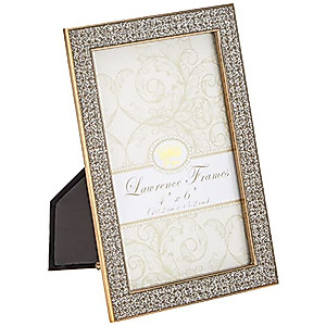 Lawrence Frames Lawrence Royal Designs 4x6 Turner Gold and Glitter Metal Picture Frame