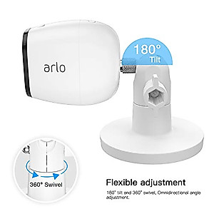 Camera 1/4‘’ Magnetic Wall Mount for Arlo Pro 3 Pro 4 Arlo Ultra Wyze Cam Outdoor Camera Arlo pro 2 eufyCam Ring Cam,No Tools Directly Attached to Steel or Other Magnetic Surfaces,White