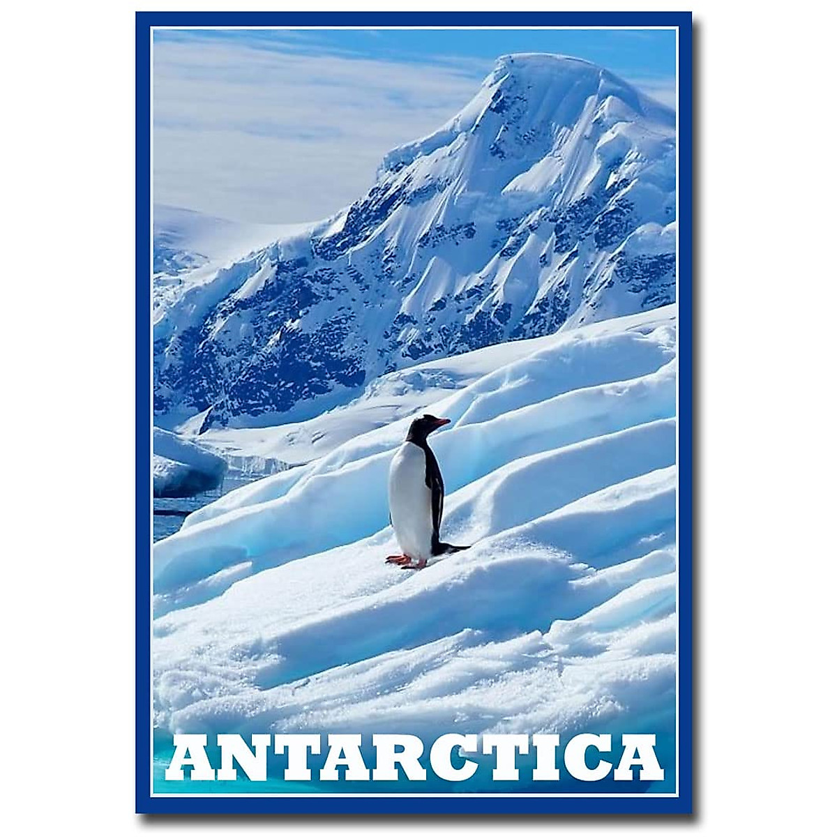 Penguin in Antarctica Earth's southernmost Travel Refrigerator Magnet Size 2.5" x 3.5"