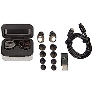 Master & Dynamic MW07 True Wireless Earphones - Bluetooth Enabled Noise Isolating Earbuds - Lightweight Quality Earbuds for Music, Grey Terrazzo (Renewed)