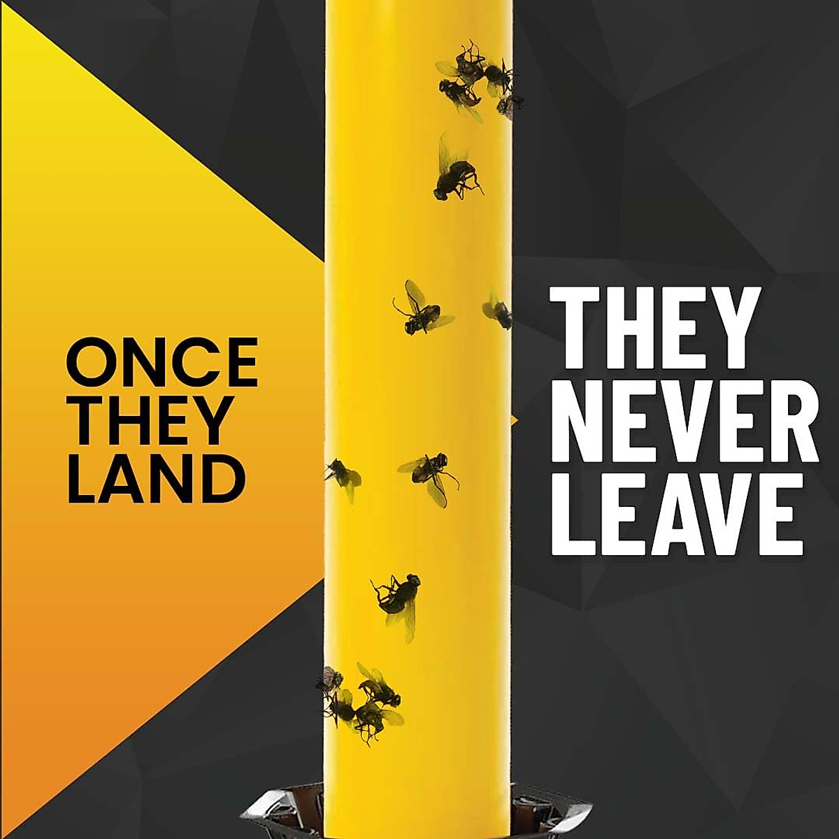 Sticky Fly Stick (6 Pack), Fly Stick for Mosquitoes, Sticky Trap for Flies Gnats Wasp Flying Insects, Bug Catcher, Indoor or Outdoor Use, Ready to Use Home