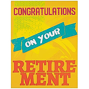 Jumbo Retirement Farewell Cards with Envelopes for Boss Day, Men (8.5 x 11 In, 3 Pack)