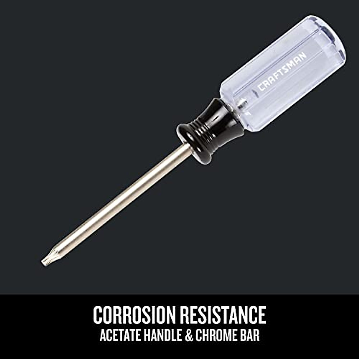 CRAFTSMAN Screwdriver Set, 42 Pieces, Acetate Handle, Made of Steel with Satin-Nickle Finish (CMHT65300)