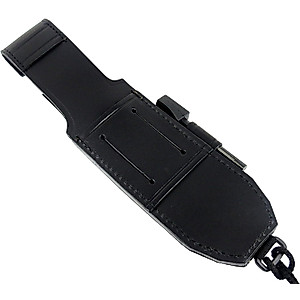 JEO-TEC Nº15 Bushcraft Survival Hunting Tactical Knife - BOHLER N690C Stainless Steel, Multi-positioned Leather Sheath, Sharpener Stone