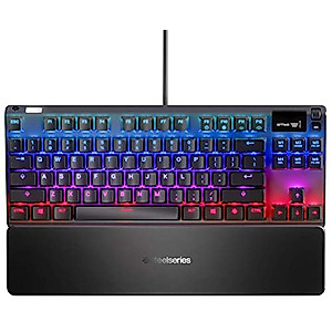 SteelSeries Apex Pro TKL - Mechanical Gaming Keyboard - Adjustable Actuation Switches - OLED Smart Display - Compact Form - French AZERTY Layout