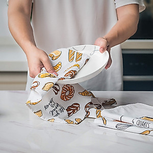 Flour Sack Tea Towels for Kitchen & Pantry, Oversized 20x30 inch with Conversion, Bread & Baking Tools, Cute Dish Towels, 100 Percent Cotton Kitchen Towel Set, Ideal Housewarming Gift New Home