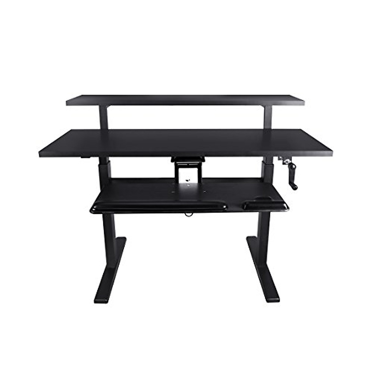 Furmix Adjustable Keyboard Tray Under Desk, Sturdy Platform with Gel Wrist Rest and Mouse Pad, Simply Adjust Height and Tilt for Comfort