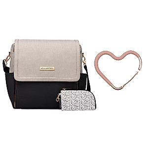 Petunia Pickle Bottom Boxy Diaper Bag Backpack & Oh My Heart Stroller Hook Bundle | Diaper Bag Backpack for Parent's | For Strollers or Shipping Carts