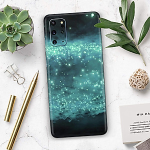 DesignSkinz Trendy Green Space Surface Protective Vinyl Decal Wrap Skin Cover Compatible with The Samsung Galaxy S20 (Screen Trim & Back Glass Skin)