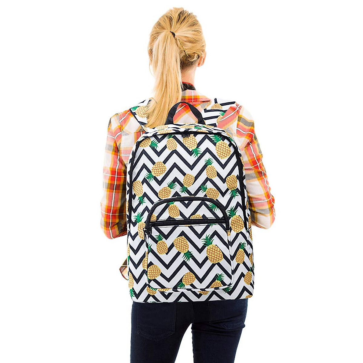 Pineapple Backpack Back Pack Bookbag School Bag for Girls Boys Kids Lightweight Oxford Backpacks for Elementary Middle School College Travel Rucksack Christmas Gifts