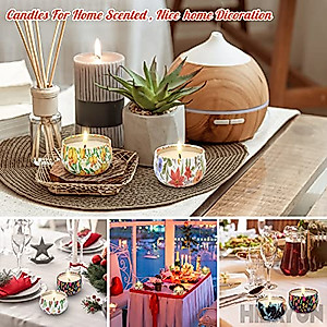 6 Pack Scented Candles Set for Thanksgiving Christmas Gift, Soy Wax Stress Relief Aromatherapy Candles, Relaxation Gift Baskets for Women, Great Gift Ideal for House-Warming and Birthday