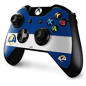 Skinit Decal Gaming Skin Compatible with Xbox One Controller - Officially Licensed NFL Los Angeles Rams Zone Block Design